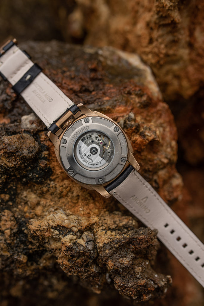 ANONIMO Watches - BRONZE CASE BLACK DIAL – Anonimo Watches